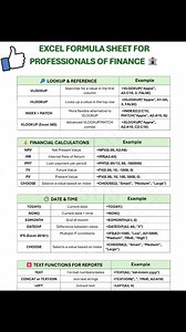 ✅️✰ Excel Formulas Sheet for Professional....💯 #Excel #exceltricks #ExcelTraining #exceltips #msexcel #msexceltraining #msexcelformulas #msexcelshortcutkeys #viralchallenge #viralphotochallenge #viralpost #reels #fblifestyle #microsoftexcel #windows #worksheets #excelformulas #Harkesh #harkeshkumar #excelunlocked Microsoft Excel Excel Unlocked Excel By Vikal Facebook Instagram | Harkesh Kumar