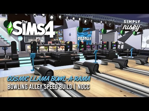 Sims 4 Bowling Alley Speed build NOCC | Simply Nisey YT