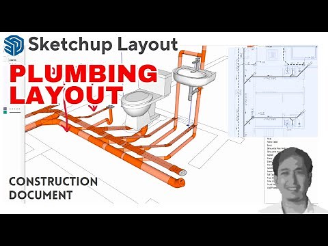 Plumbing Layout in SketchUp – Learn 2D & 3D Drafting! (Beginner’s Guide) Part-1