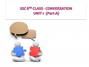 8th Class - Conversation Between Gopi & Friend - Unit - 1 Part -A |The Tattered Blanket |TS|AP