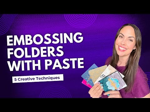 5 Embossing Folder Techniques with Paste | Shimmer Relief vs Lunar Paste