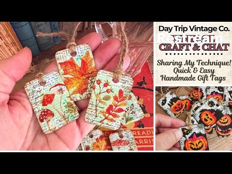 Handmade Gift Tags - My Quick & Easy Technique! #craftwithme