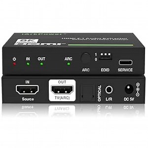 HDMI 2.1 Audio Extractor 4K120Hz 8K60Hz HDMI to Optical + 3.5mm Audio Splitter Support Dolby Vision, Dolby Atmos, 48Gbps, HDR10+, HDCP 2.3, CEC, ARC, DD/DTS 5.1CH, PCM 2CH