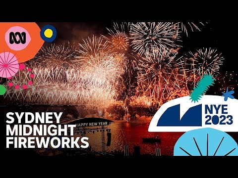 Sydney Midnight Fireworks | LIVE New Year's Eve 2023