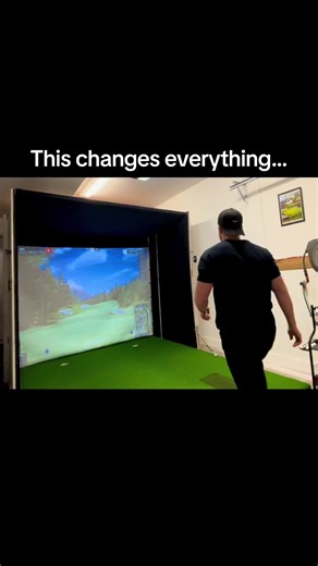 What room would you put this in? #golftiktok #golfsimulator #garagegoals #relationshipadvice #fypシ゚viral