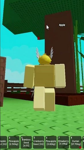 Biggest apple tree in grow a garden! #roblox