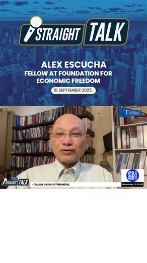 244 reactions · 40 shares | THE ‘KUPIT’ ECONOMY WATCH: Foundation for Economic Forum’s Alex Escucha warned that instead of fueling growth, infrastructure funds risk dragging the economy down, as ghost flood-control projects expose corruption beyond the usual “kupit” in government. #dailytribune #straighttalk #economy | Daily Tribune | Facebook