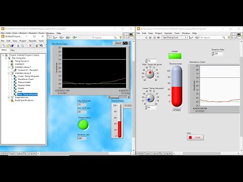 LabVIEW | Air Conditioning System | Custom VI Periodic I/O Server | Shared Variables