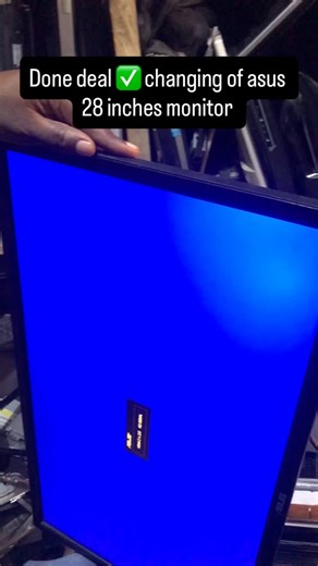 Emmanuel Hub Limited on Instagram: "Just finished changing asus 28 inches uhd monitor Screen Replacement Perfectly working………. Bring deals we are active 24/7 ✅ #electronics #emmanuelhubltd #reels #goviral"
