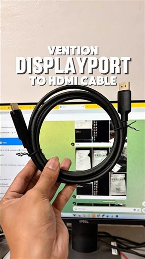 Connect smarter with Vention DP to HDMI Cable - perfect for DisplayPort PCs to HDMI monitors or TVs.