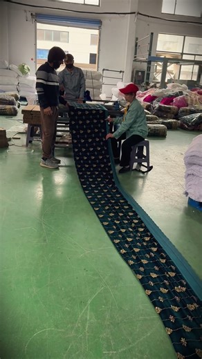 Creative embroidery designs come to life with high-speed technology.