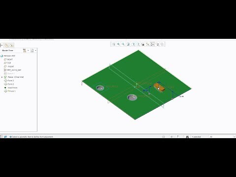 Punch Form- User defined Punch in SheetMetal Creo Parametric