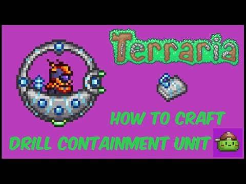 How To Craft Drill Containment Unit In Terraria | Terraria 1.4.4.9
