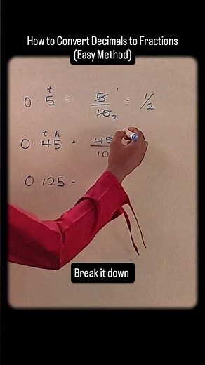 Convert Decimals to Fractions in Seconds! (Step-by-Step Tutorial)