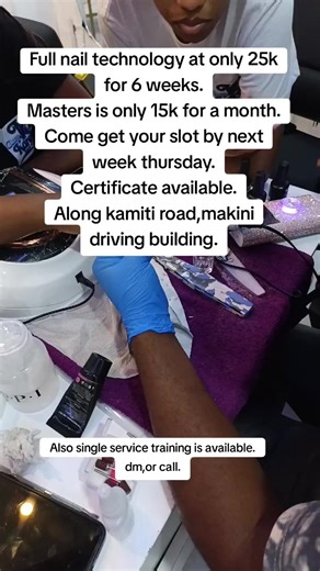Affordable Nail Technology Classes in Nairobi