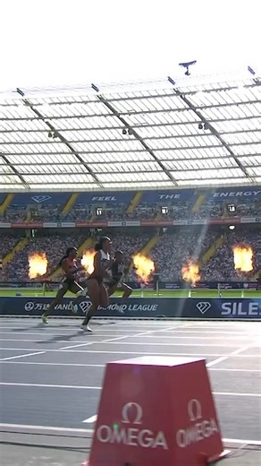 121K views · 2.4K reactions | Masai Russell 欄 #DiamondLeague Record  12.19 ⏱️ The women’s 100m hurdles never fails to deliver drama over every barrier  #SilesiaDL  | Wanda Diamond League | Facebook