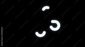 Weather icon, animated icon, wind, forecast, loop animation video Stock Video