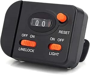 Digital Fishing Line Counter, Clip on Fishing Line Spooler, 0 99 9M Depth Finder, Automatic Wire Release, Portable Fish Finderdepth Tackle Tool, for Spooling Trolling Jigging