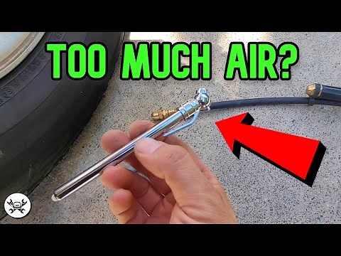 How to Release air pressure in your tires! Overfilled Overinflated DIY automotive