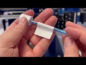 LabelMill LM1012 Semi-Automatic Flag Label Applicator for Syringes