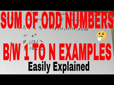 Sum of all odd numbers from 1 to 100|How to find sum of first n odd numbers|First n odd numbers sum