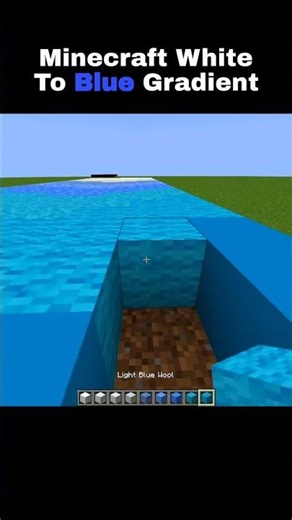 White To Blue Minecraft Gradient #minecraft #tayemmmm