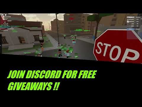 Dropping TONS of cash in Da Hood with Money Gun! (DaHood/Roblox)