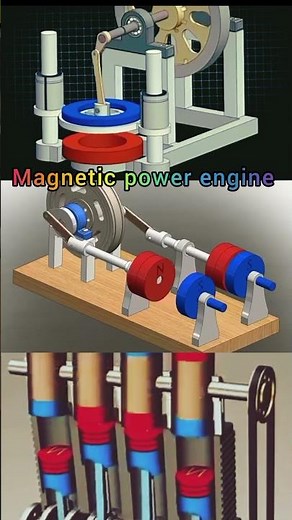 Magnetic power engine #shorts