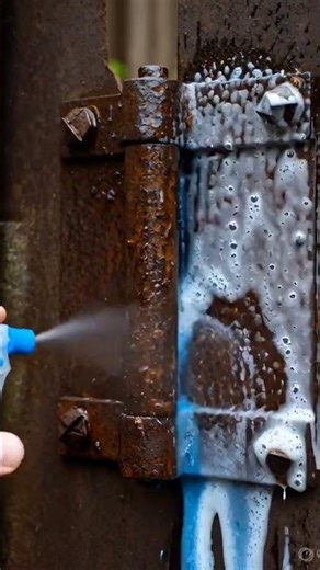 Extreme Rust Removal on Cast Iron Garden Gate Hinge | Full Surface Cleaning in 4K