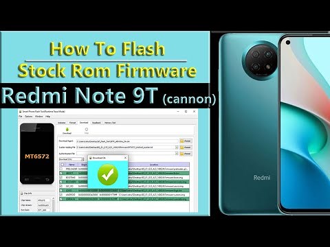 How To Flash Redmi Note 9T (cannon) With Free Sp Flash Tool (Dead Repair) Unlock Hang Fix