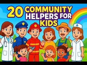 “Learn About 20 Community Helpers | Fun Educational Video for Preschool Kids”