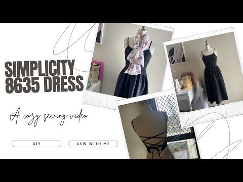 SEW ALONG SIMPLICITY 8635 DRESS SEWING PATTERN | A COZY SEWING VIDEO | SEW WITH ME