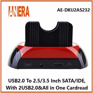 [Hot Item] USB 2.0 to IDE SATA Hard Disk Otb Cloning Dock All in One HDD Docking Station Dual Bay 2.5 Inch 3.5 Inch eSATA with Card Reader
