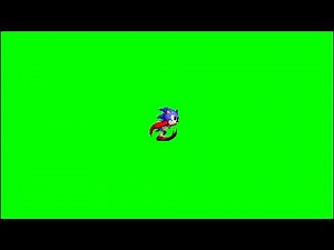 Sonic 1 - Sonic's Running Animation (Green Screen)