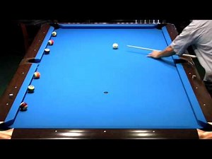 Honduran Rotation Pool, perfect run out (pocket billiards) - toggle Mute when chalking! :)