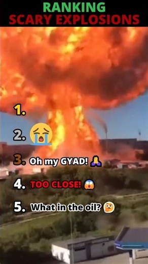 Scariest Explosions 💥 😱 #ranking #shorts