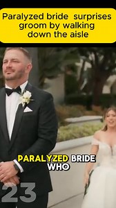 Paralyzed bride who uses a wheelchair surprises groom by walking down the aisle at their wedding | Grandmother’s Life