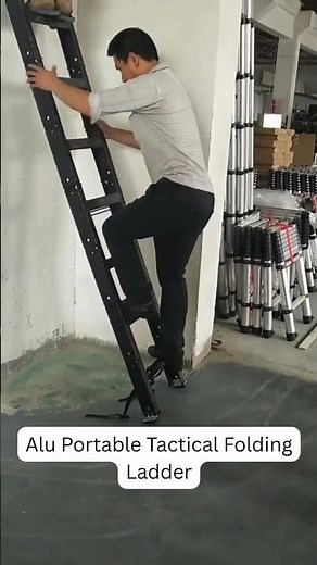 🪜 This Ladder Folds Like Magic – Meet the Alu Tactical Folding Ladder!