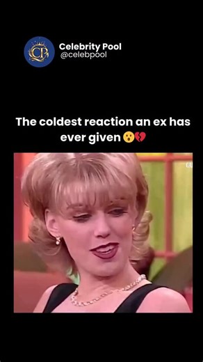 Celebrity Pool on Instagram: "A retro talk-show clip has resurfaced and gone viral for delivering one of the most shocking “revenge moment” comebacks in TV history. An ex-couple sits across from each other—she’s confident, glowing, and clearly thriving after the breakup. The audience is ready for the classic reunion tension… until he drops a cold, emotionless line that silences the entire room: “She looks the same as when I left her.” His dismissive tone shifts the energy instantly, revealing un
