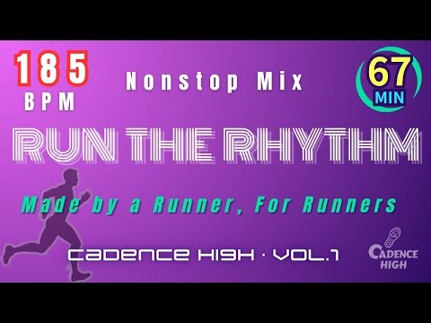185 BPM Run the Rhythm Nonstop Mix (1 Hour) | High-Intensity Cadence Running Music