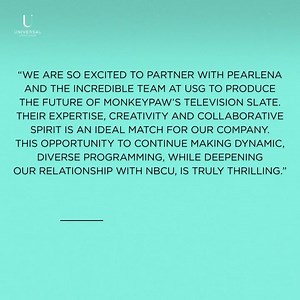 We are thrilled to announce that visionary storyteller @JordanPeele and Monkeypaw Productions have signed an overall deal with Universal Studio Group. Welcome to the family! | Universal TV | Facebook