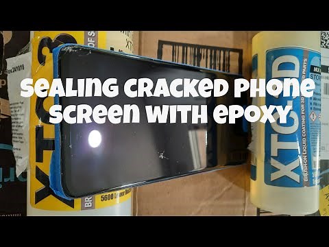 repair cracked phone screen with epoxy resin