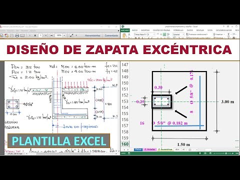 DISEÑO DE ZAPATA EXCÉNTRICA concreto II (plantilla excel)