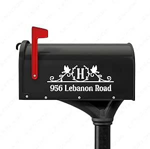 Amazon.com: LESOON Custom Mailbox Numbers Mailbox Letters, Personalized Mailbox Decals, Address Label for Mailbox, Custom Mailbox Vinyl Stickers - CMN06 : Tools & Home Improvement