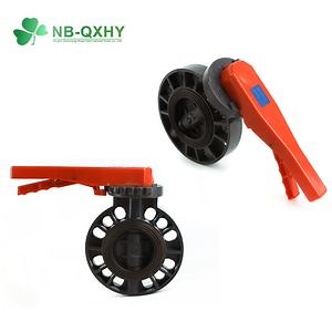 [Hot Item] Plastic Black UPVC PVC Butterfly Valve Manual ISO9001 Butterfly Valve Ball Valve with Geartype