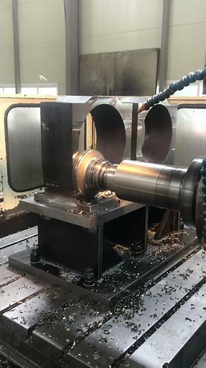 보링머신 페이스컷팅 작업 SKK_CNC Boring Machine