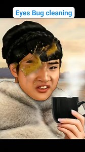 Removing bug from Eyes cleaning | Eyelash for Mrs Smell. #3danimation #asmrsounds #StarsEverywhere #animation #cleaning #followers | Akhilesh Yadav