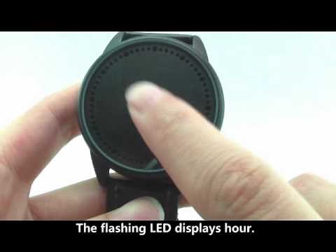 How to Use Fancy Abyss Blue LED Touch Screen Watch with Snake Skin Band