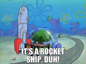 It's a rocket ship, duh!