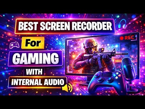 Best Screen Recorder For Gaming With INTERNAL AUDIO 🔥